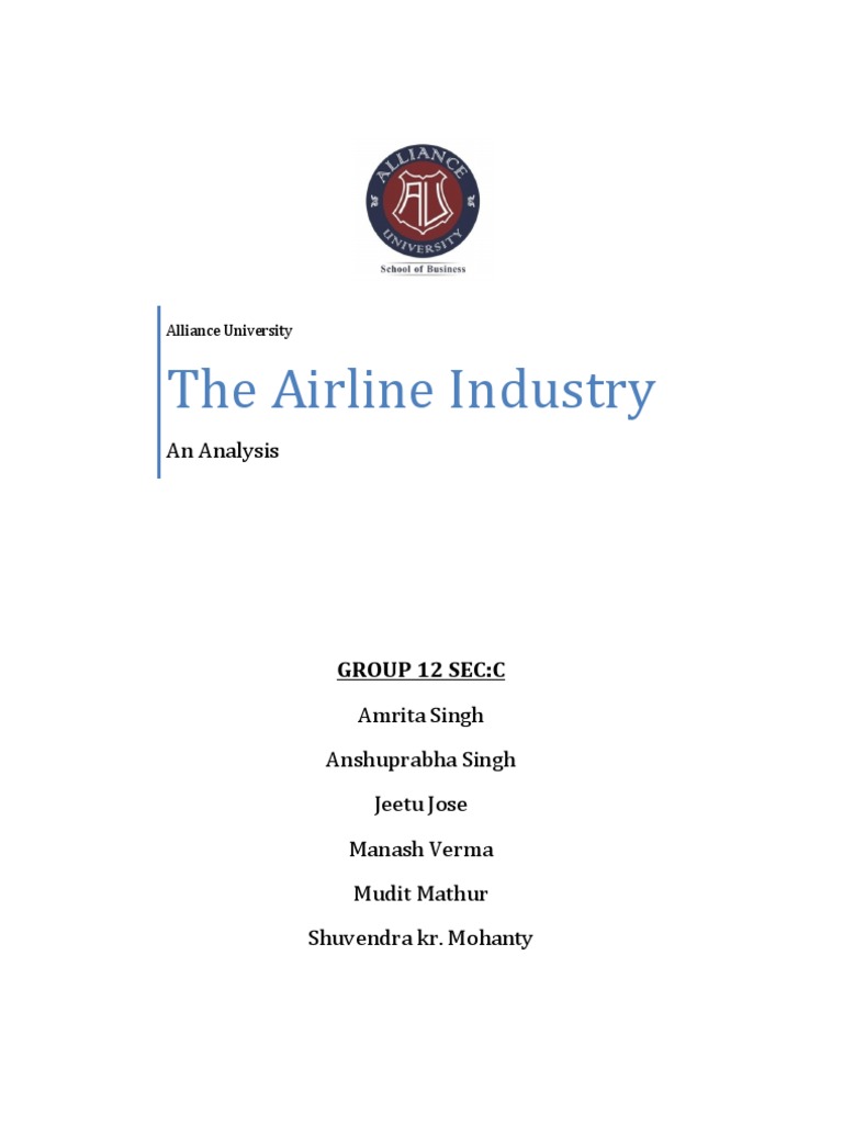 Airline Industry Report | PDF | Oligopoly | Airlines