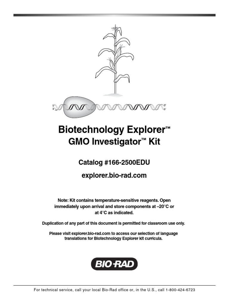BIO-RAD Manual | PDF | Genetic Engineering | Gel Electrophoresis