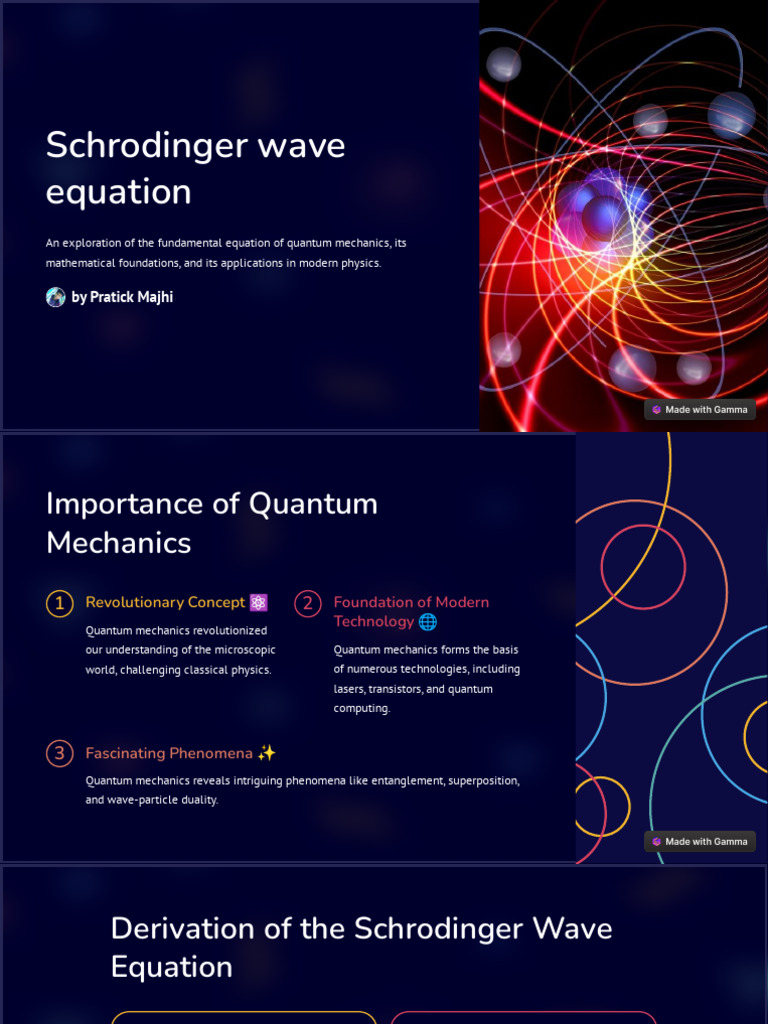 Schrodinger Wave Equation | PDF | Schrödinger Equation | Quantum Mechanics