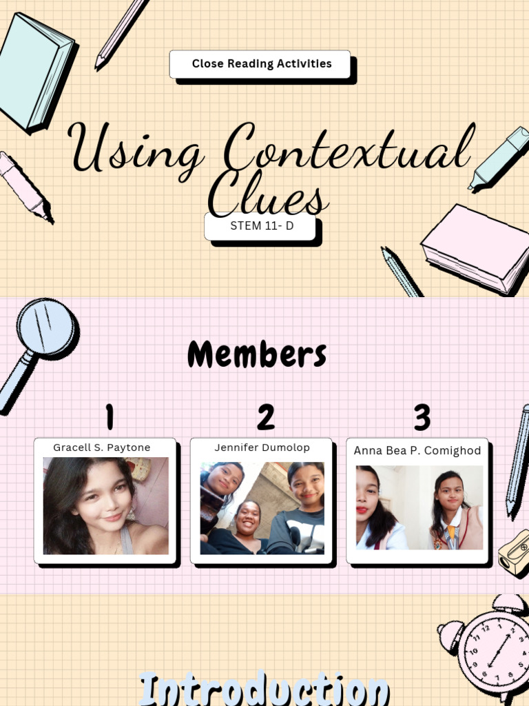 Context Clues: Close Reading Guide | PDF | Word | Semantic Units