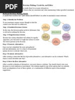 Chapter 9 Ethical Decision Making Models | PDF | Business Ethics | Decision Making