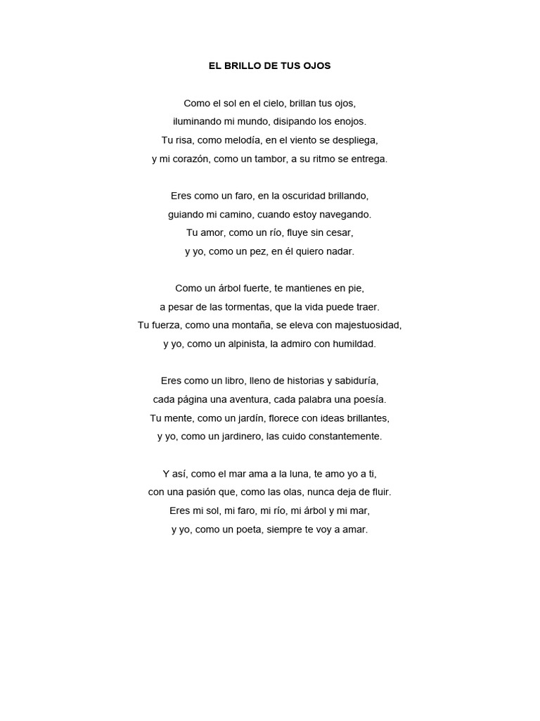 El Brillo de Tus Ojos | PDF