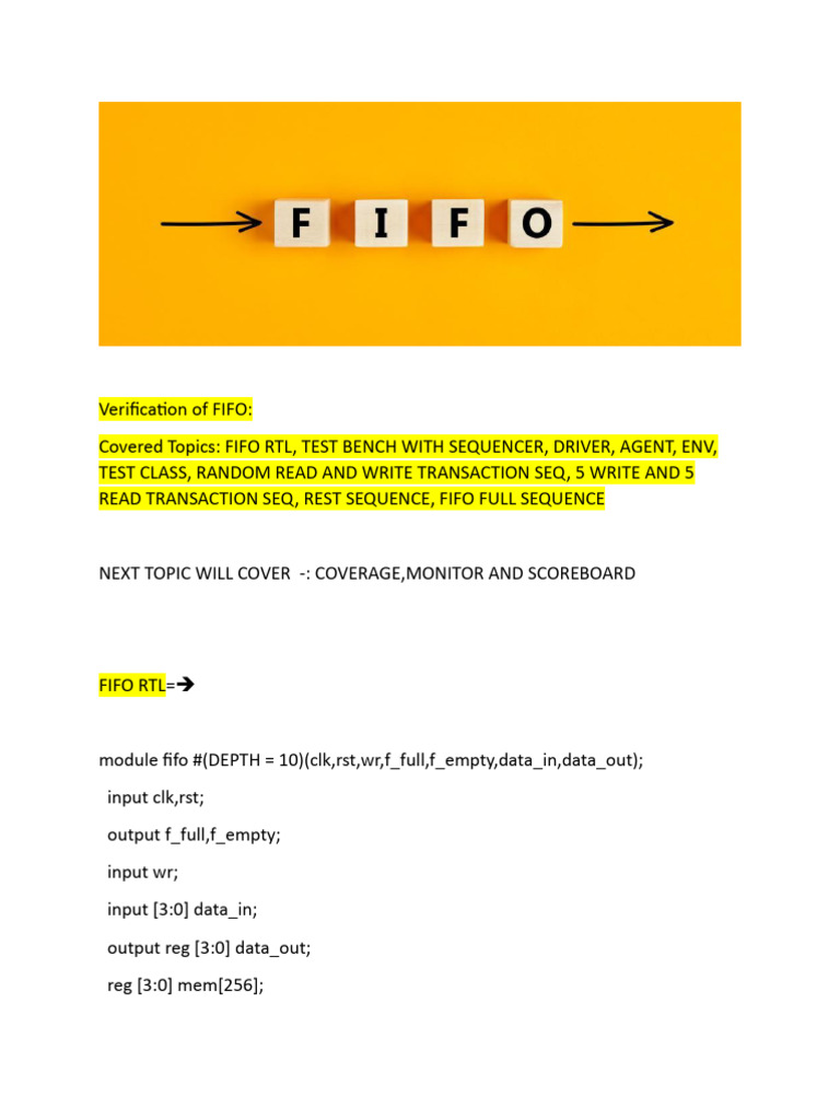 Fifo RTL TB 1703682697 | Download Free PDF | Computer Engineering | Computer Programming