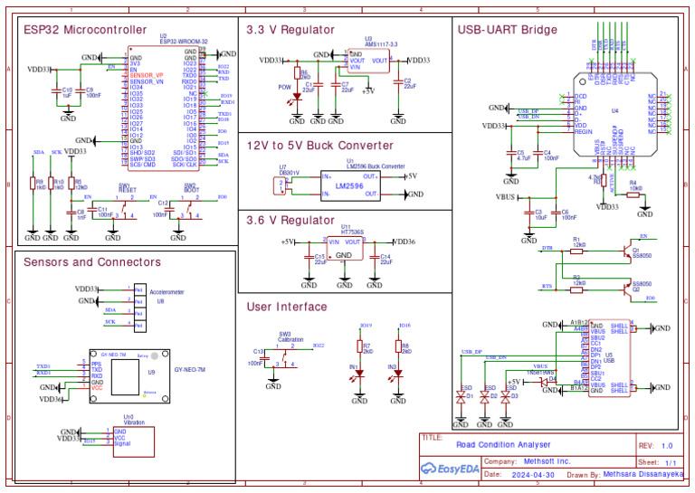 Schematic - Smart Road-Condition-Analyser - 2024-05-01 | PDF