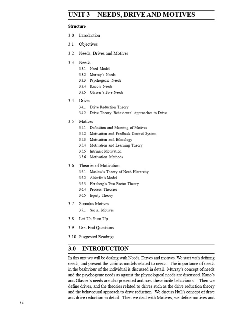 Unit 3 | PDF | Motivation | Motivational