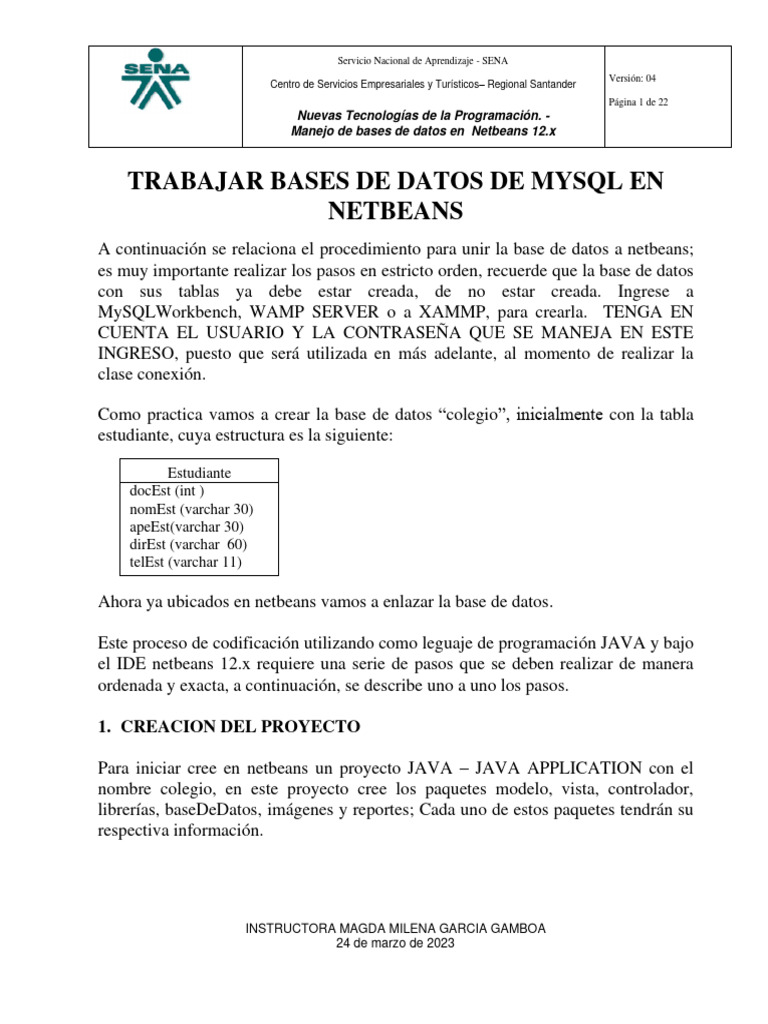 Administrar Bases de Datos en MySQL | PDF | SQL | Bases de datos