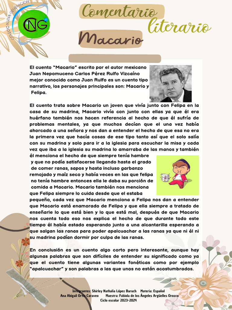 Macario: Literario | PDF