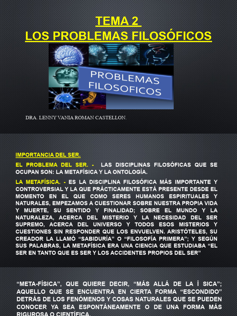 Tema 2 - Problemas Filosoficos | Descargar gratis PDF | Metafísica | Fe