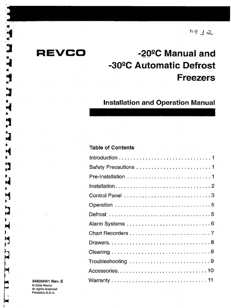 Revo Freezer | PDF
