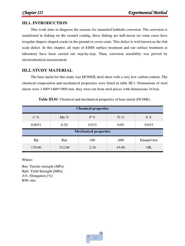 Memoire Mazen Siham Complet 1-22 | PDF | Electrochemistry | Corrosion