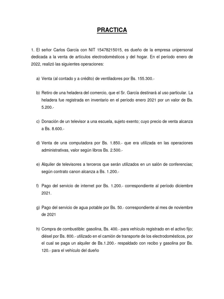 Practica Tributaria 2 - Iva | PDF