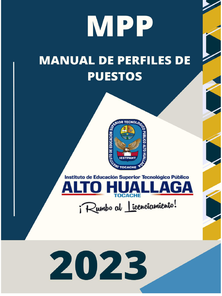 Manual de Perfil de Puestos | PDF | Educación más alta | Investigación ...