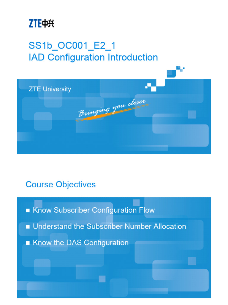 IAD Configuration Guide for ZTE Systems | PDF | Gateway ...
