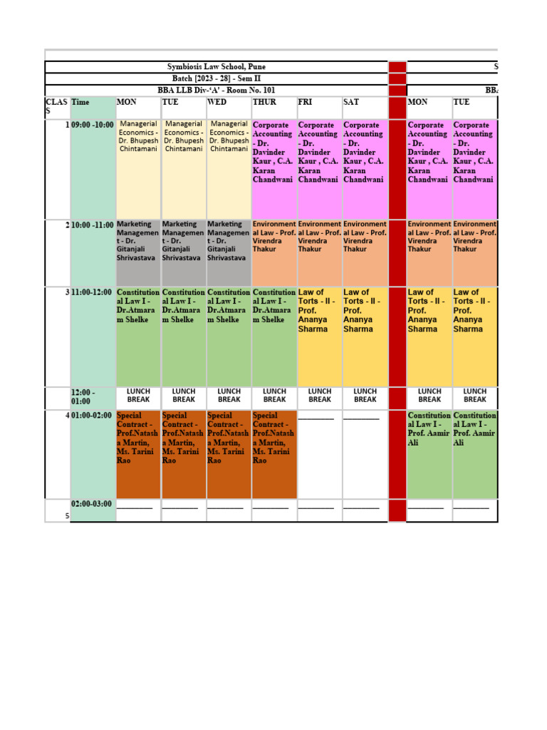 Master Time Table - 8th Feb 2024 | PDF | Economies | Business