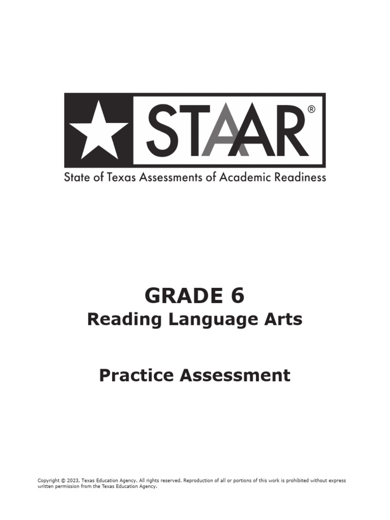 Staar 2023 Reading Grade 6 Practice Test Final | PDF | Coins | United ...