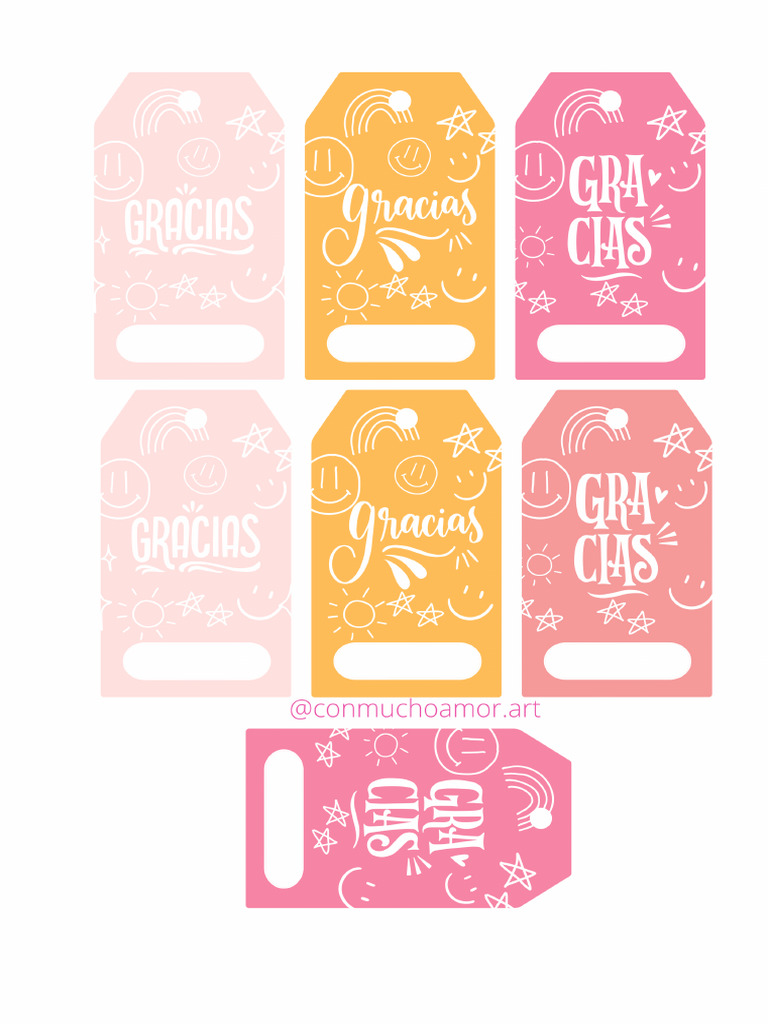 Tarjetas de Gracias | PDF