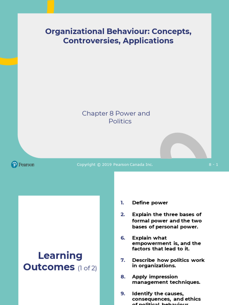 BUS1710 Chapter 8 Power and Politics | PDF | Power (Social And ...