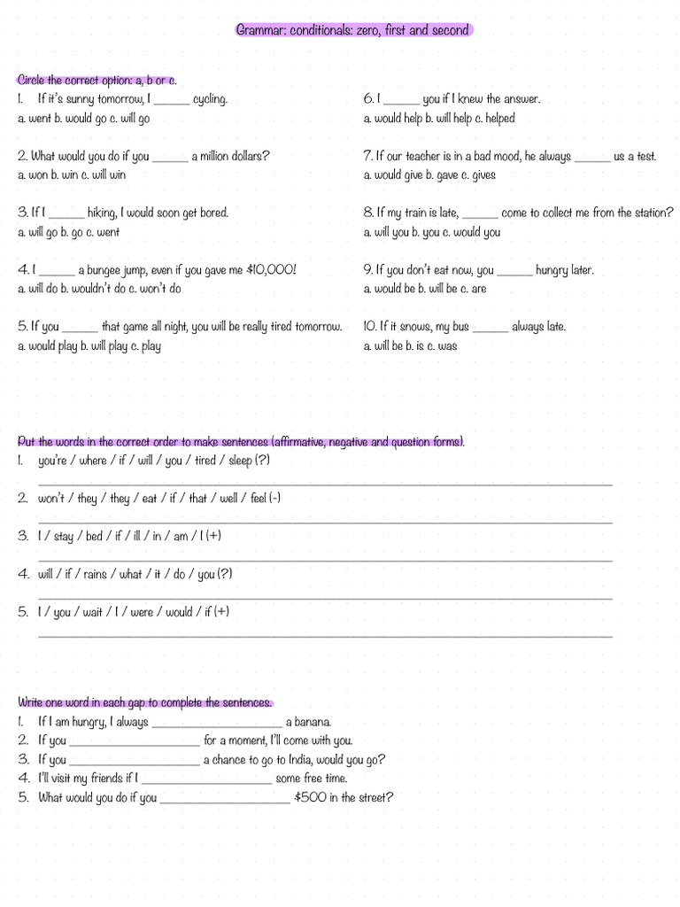 Tryby Warunkowe 0 1 2 Zadania | PDF