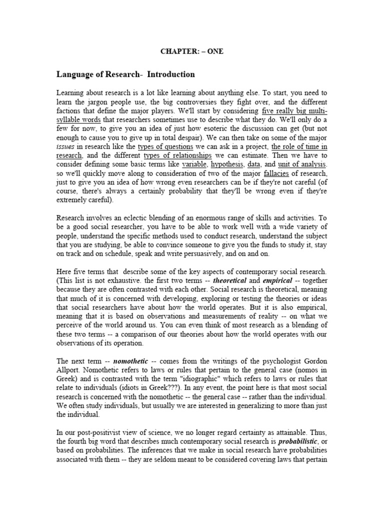 Research Methods Note MBA 1 | PDF | Methodology | Hypothesis