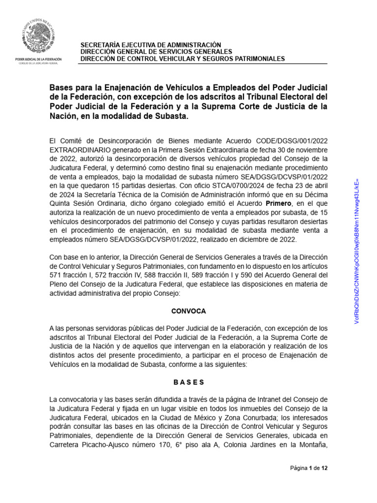 Bases Subasta 2024.final | PDF | Gobierno | Gobernancia