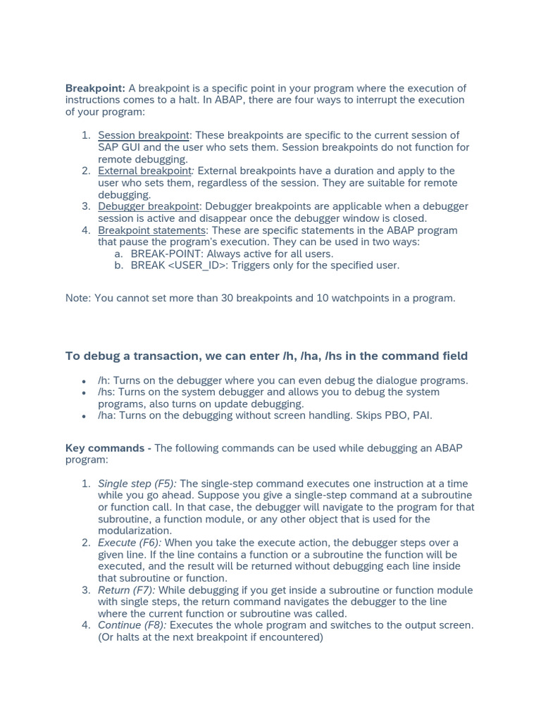 Breakpoint Pdf Computer Programming Computing