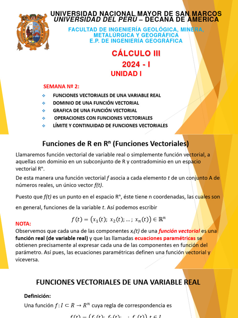 Funciones Vectoriales de Una Variable Real | PDF | Vector Euclidiano | Función (Matemáticas)
