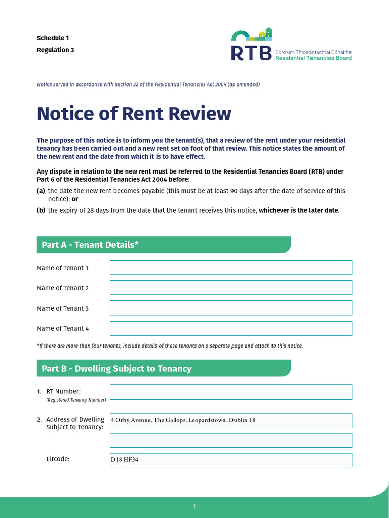 Rent Review Master Editible PDF | PDF | Leasehold Estate | Landlord