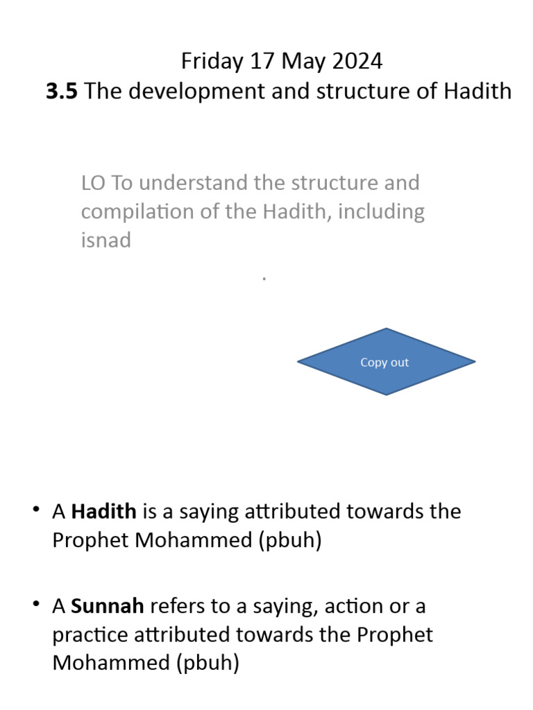 3.5 The Development and Structure of The Hadith | PDF | Hadith | Quran