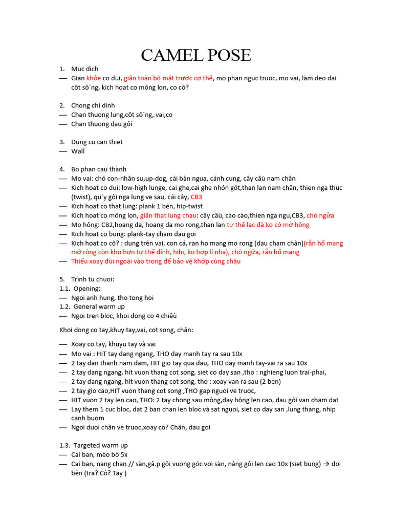 Lac Da - Camel Pose | PDF