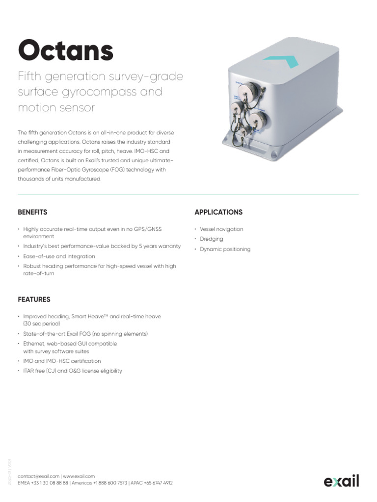 Octans: Advanced Gyrocompass & Sensor | PDF | Graphical User Interfaces ...