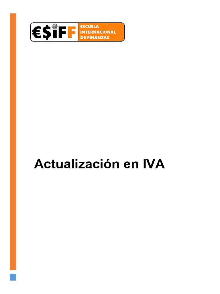 Actualización Iva, Sii, Rffe-1-A | PDF