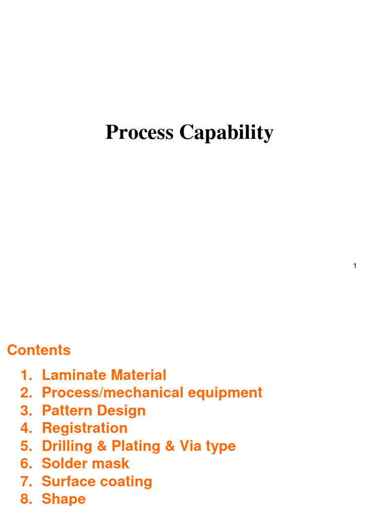 TW Process Capability | PDF | Printed Circuit Board | Materials