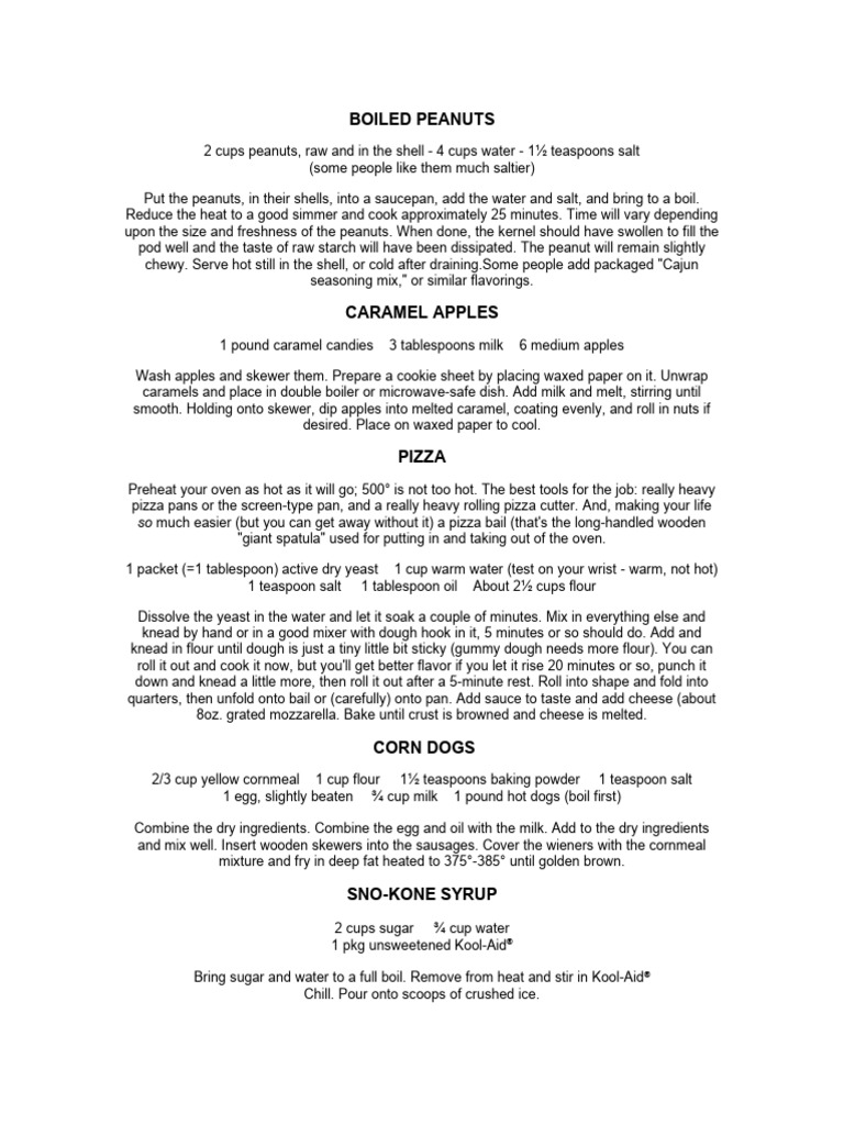 Carnival Recipes | PDF | Waffle | Cakes