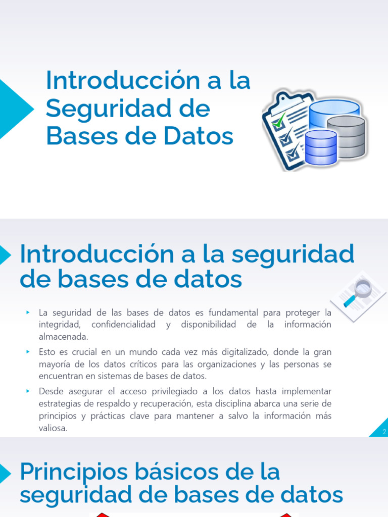 Seguridad en Bases de Datos: Guía CIA | PDF | La seguridad informática ...