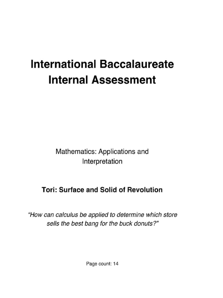 HL IA English Sample A (Category 1) | PDF
