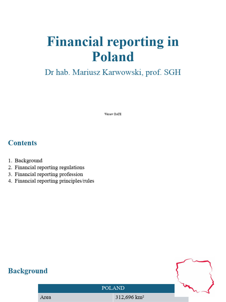 Financial Reporting in Poland | PDF | Financial Statement | Fair Value