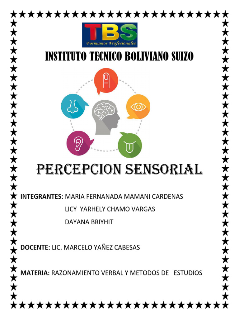Percepcion Sensorial | PDF | Sentidos | Percepción