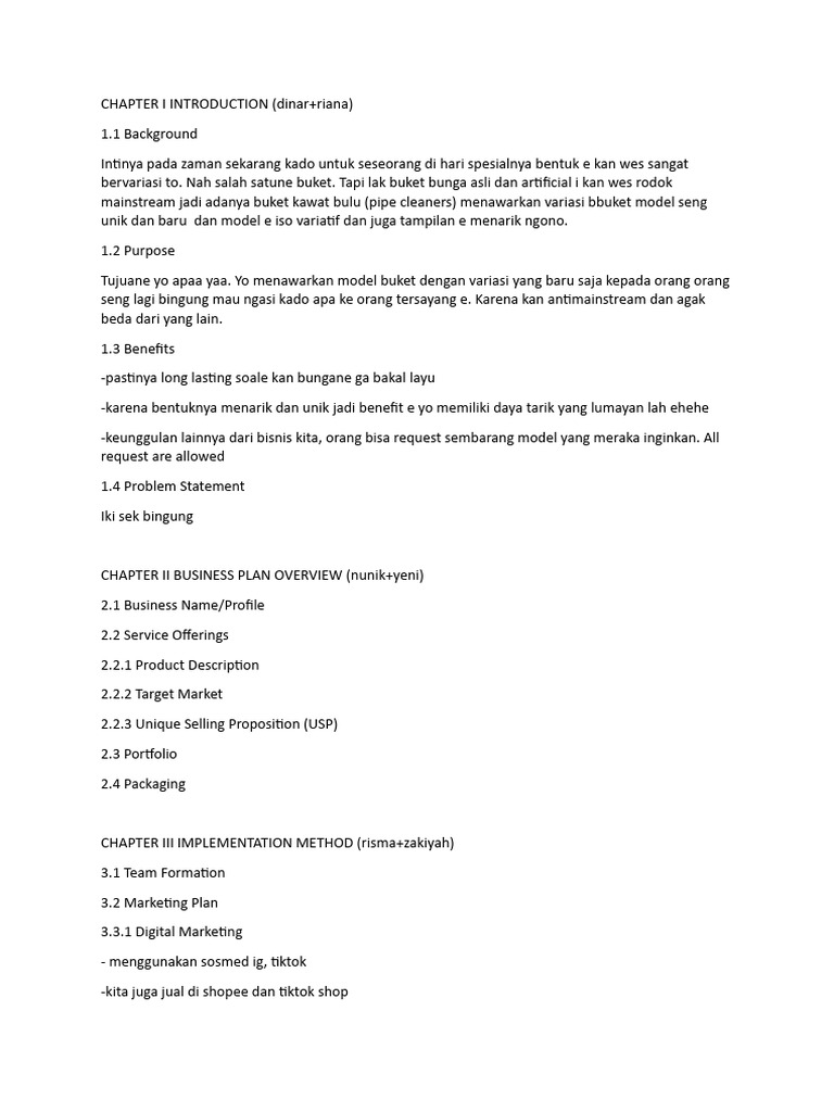 Rincian Buket | PDF | Karier & Perkembangan | Seni