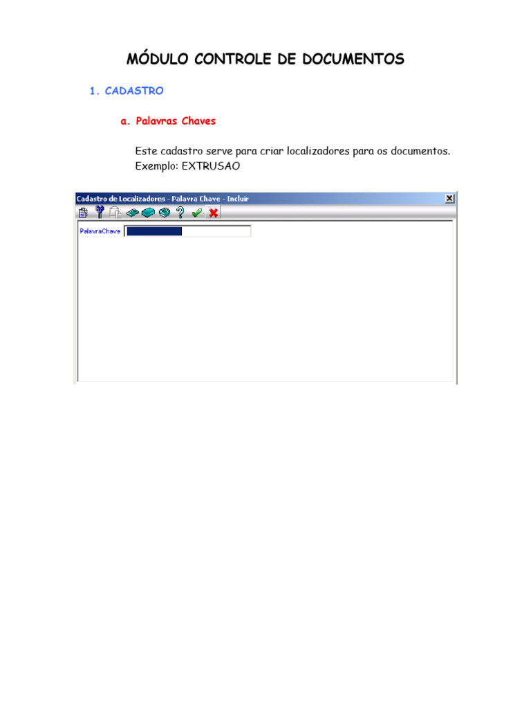 Módulo Controle de Documentos | PDF
