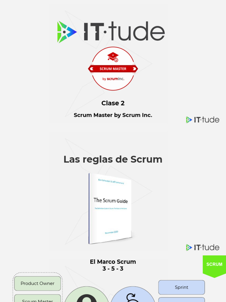 Clase 2 SM | PDF | Scrum (desarrollo de software) | Desarrollo Ágil de Software