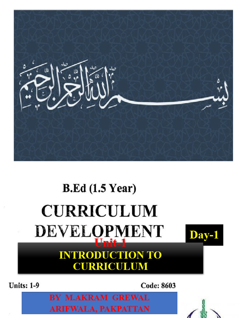 Unit 1 8603 Pdf Curriculum Learning