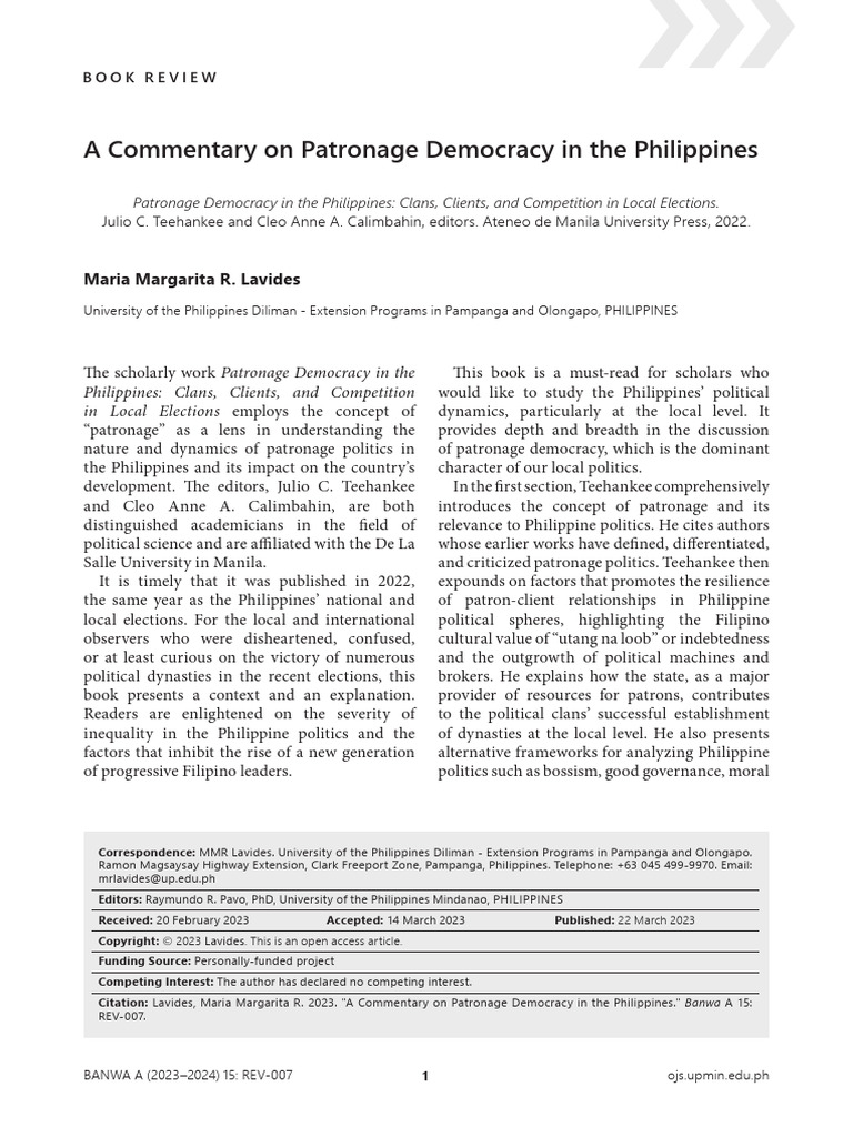 515-Article Text-758-1-10-20230322 | PDF | Philippines