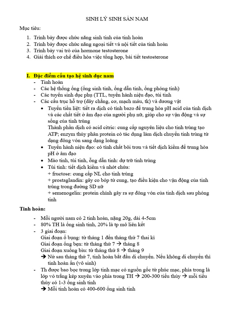 Sinh Lý Sinh S N Nam | PDF