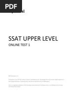 Upper Level SSAT Practice Test Sept 2024 | PDF | Mathematics