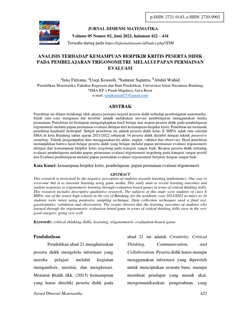 Rumus Persentase Observasi | PDF