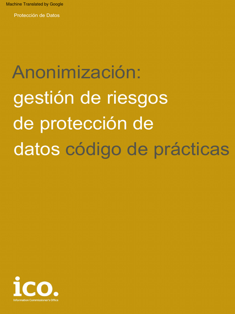 Anonymisation-Code (Spa) | PDF | Anonimato | Información