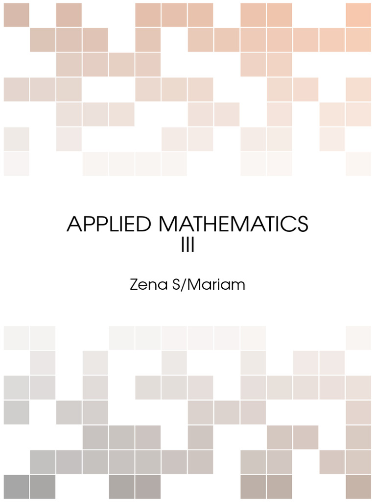 App Mathematics III | PDF | Differential Equations | Ordinary Differential Equation
