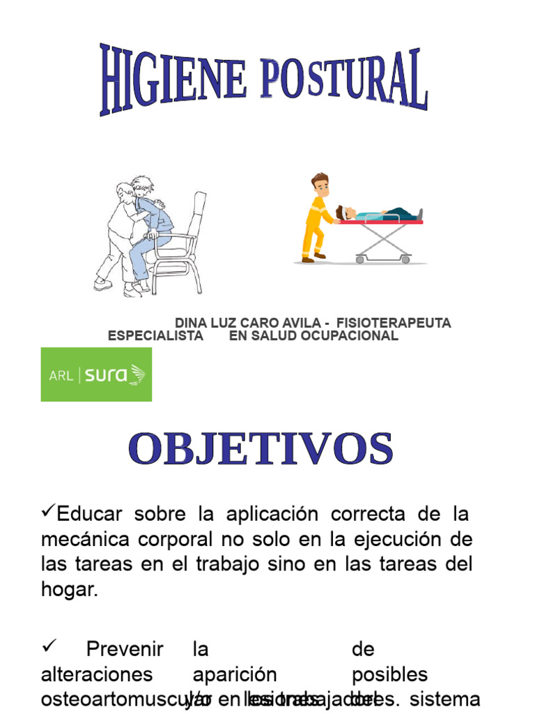 Higiene Postural y Manejo de Carga Hospitalario | PDF | Dolor lumbar | La columna vertebral