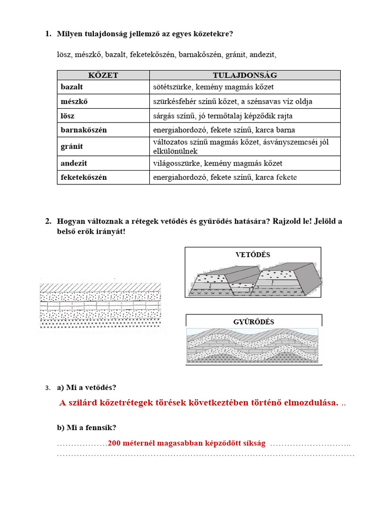 Hegyvidék LLJ Dombvidék Összefoglalás Ellenőrzés | PDF