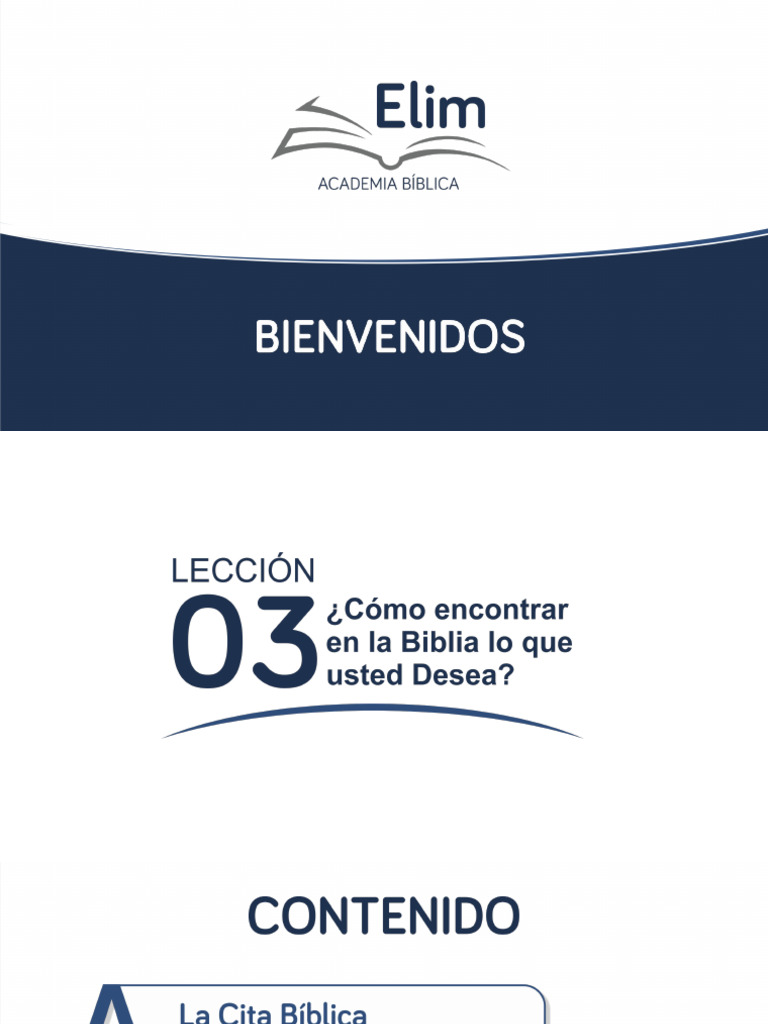 Leccion 03_SB_Cómo encontrar en la Biblia... | PDF